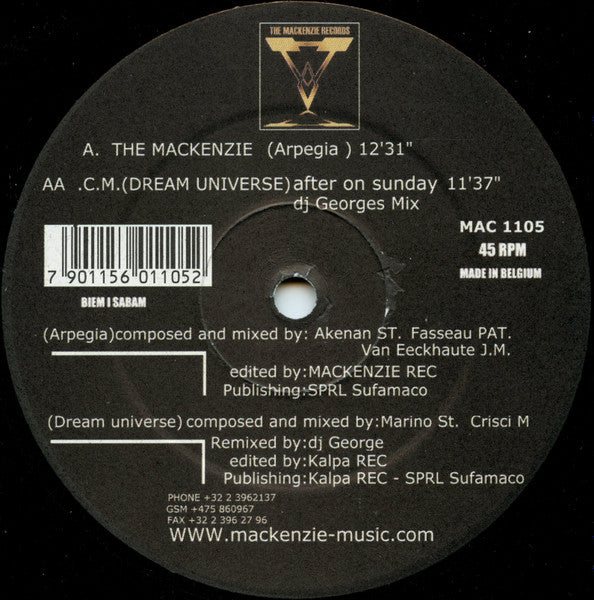 The Mackenzie / C.M. - Arpergia / Dream Universe (12inch maxi) — Dear Vinyl